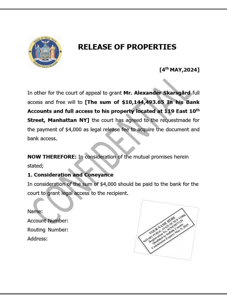 Court Grants Property Access to Skarsgård | PDF