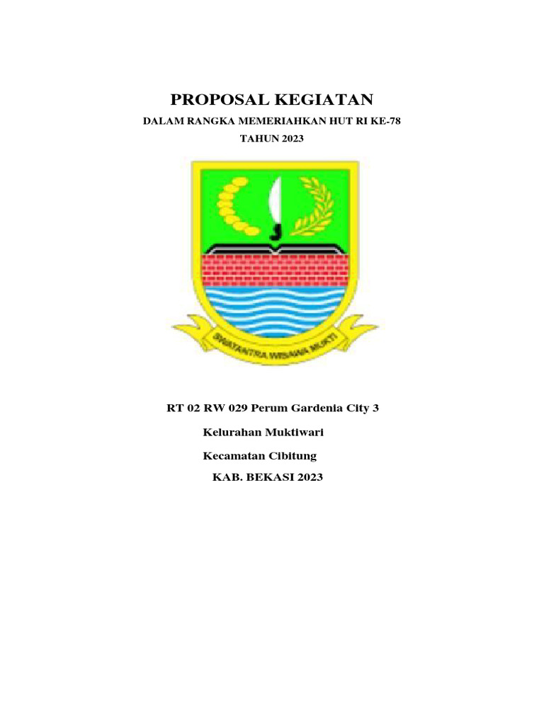 Contoh Proposal Perayaan Hut-Ri 78 | PDF