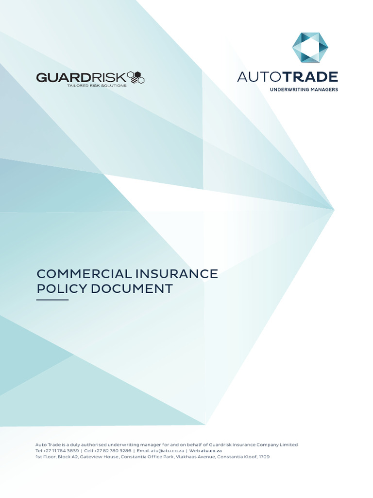 ATU - GR - Commercial Insurance Policy Document | PDF | Insurance ...