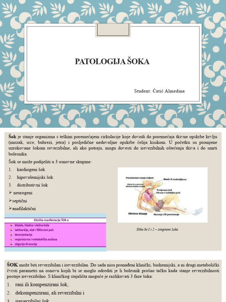Patologija Šoka | PDF