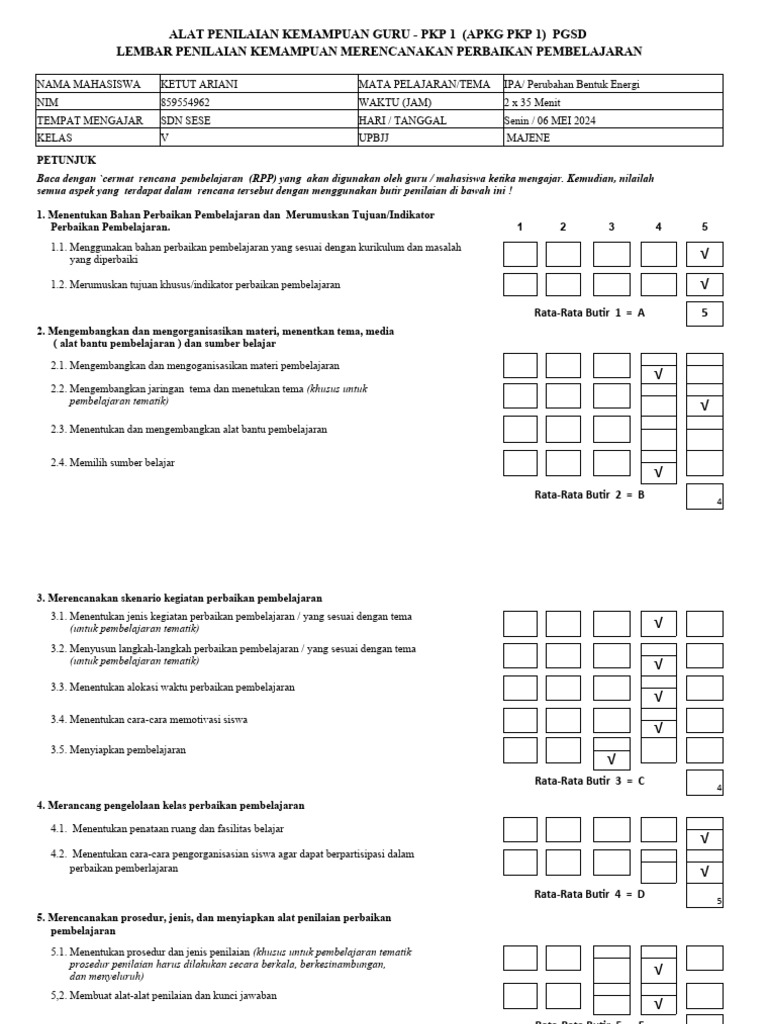 TGS PKP Apkg 1 Dan 2 Ketut Ariani | PDF