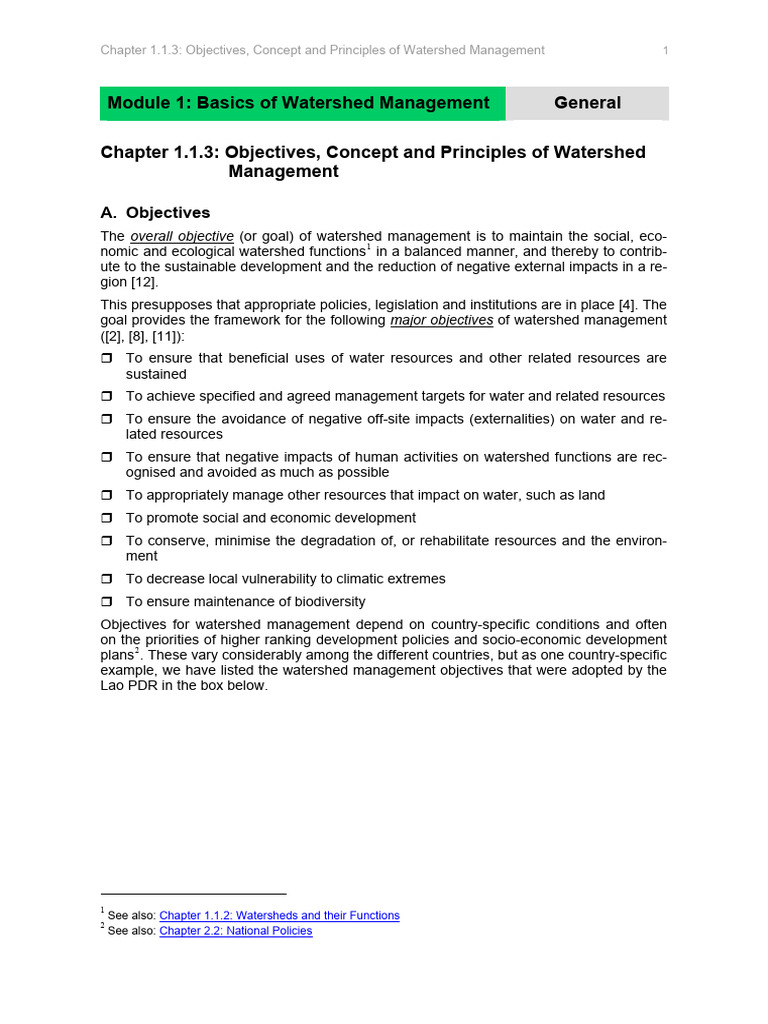 113 WSM Objectives Concept Principles | Download Free PDF ...