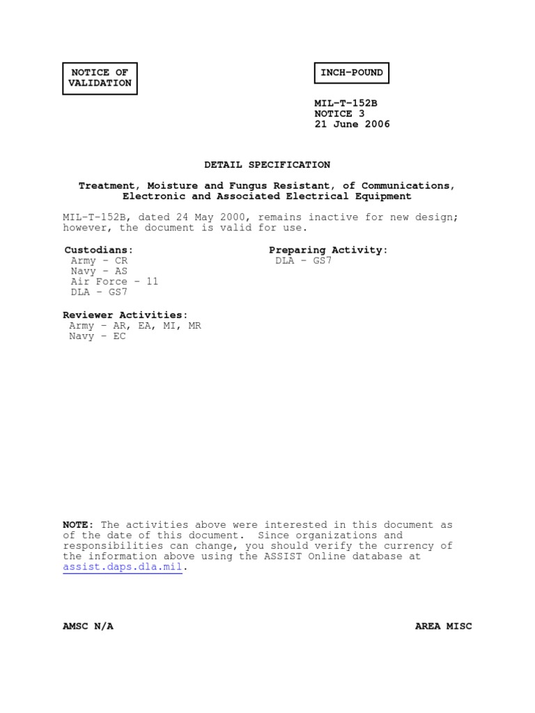 Assist Daps Dla Mil | PDF | Varnish | Electrical Connector