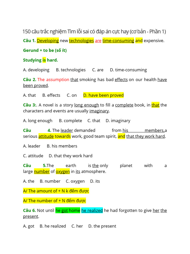 English Error Detection Quiz | PDF | Career & Growth | Language Arts & Discipline