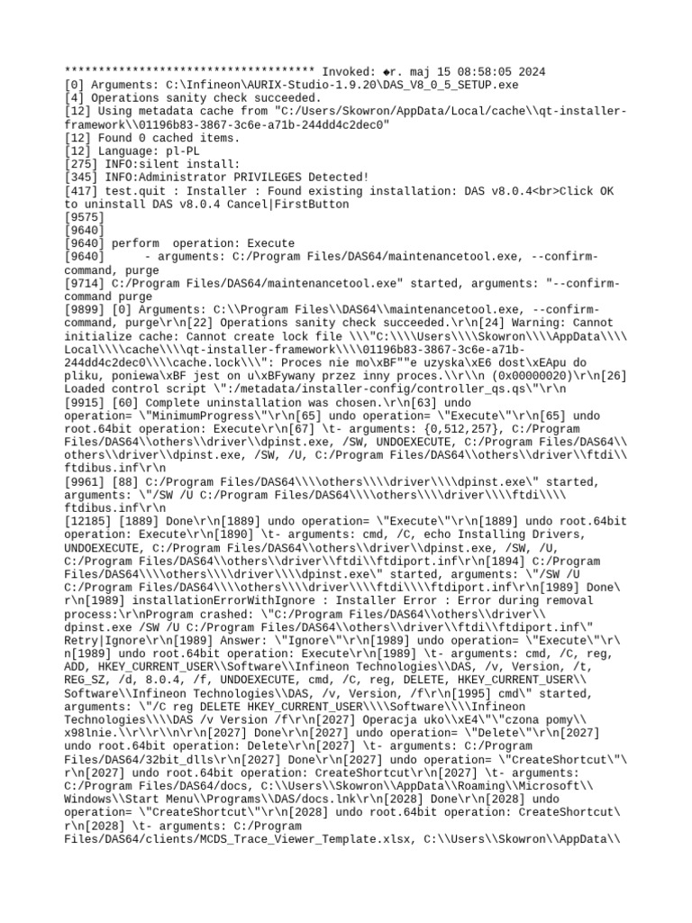 Installation Log | PDF | Windows Registry | Computer Engineering