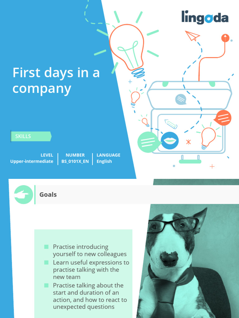 01first Day in A Company | PDF | Human Communication