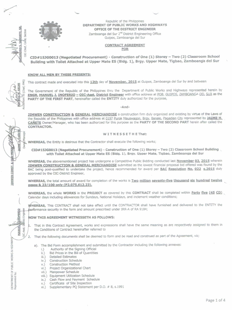 15JG0013 Negotiated Contract | PDF