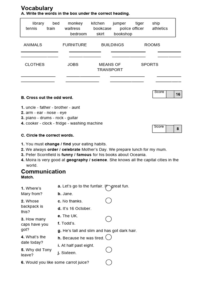5 - Ukr - Final Test - Modules 1-8 | PDF | Linguistics