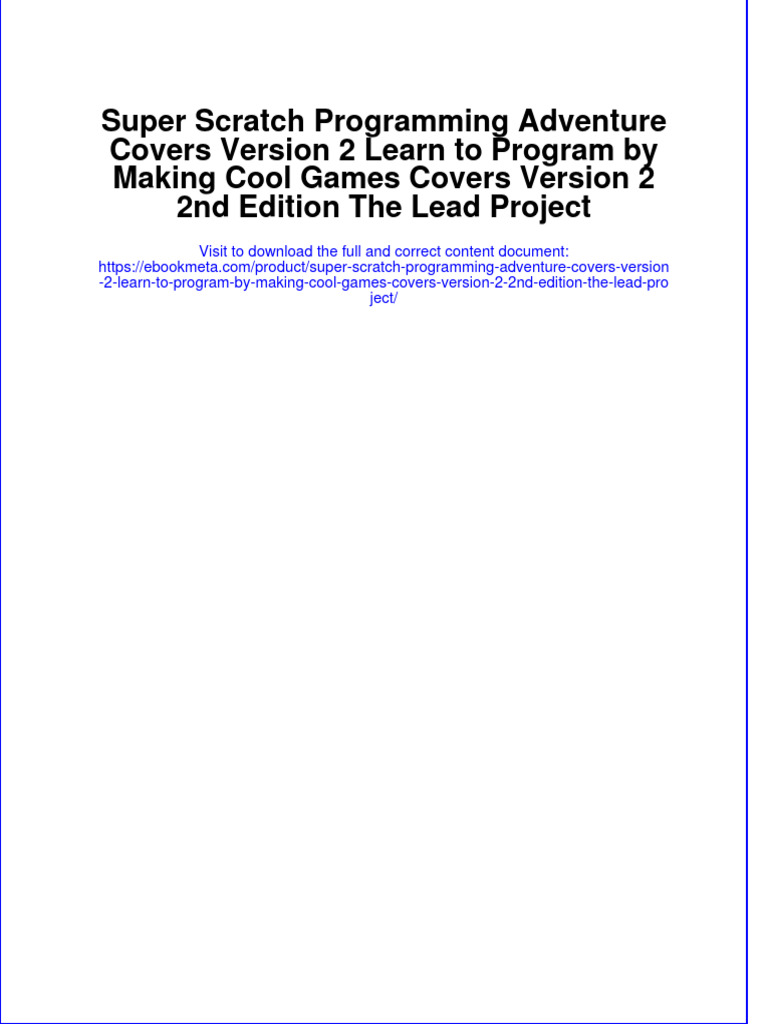 Ebook File Document 6995 | PDF | Scratch (Programming Language ...