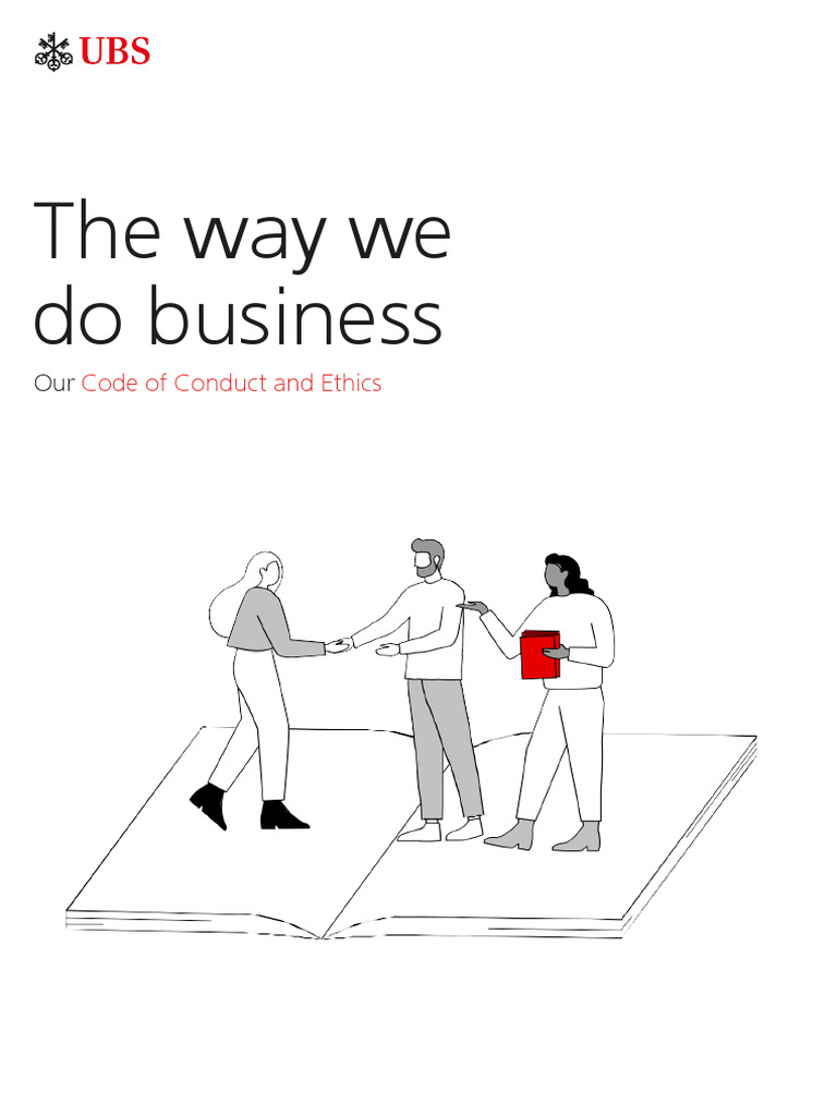 UBS Code of Conduct and Ethics Guide | PDF | Financial Statement | Audit