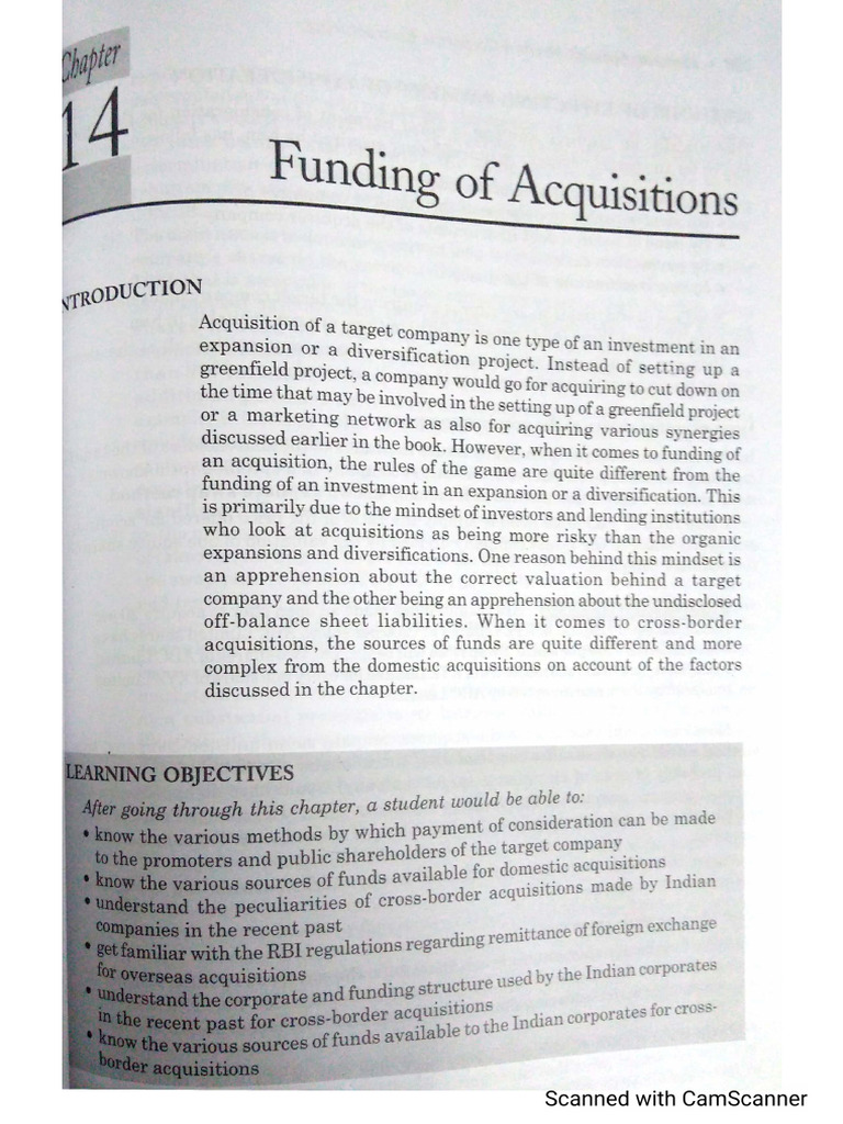 Financing of Acq. | PDF