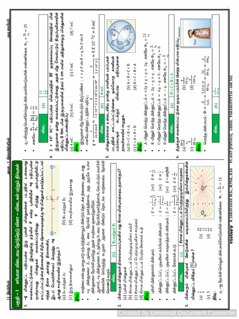 +2 Phy Complete Material TM 2-4 Unit 1 | PDF