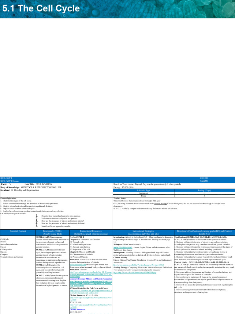 Cell Cycle Mitosis Meiosis | PDF | Meiosis | Mitosis