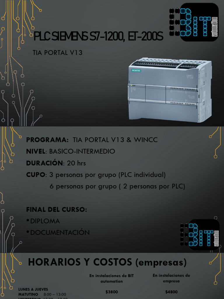 PLC Siemens s7-1200 | PDF | Ciencias de la Computación | Ingeniería Informática