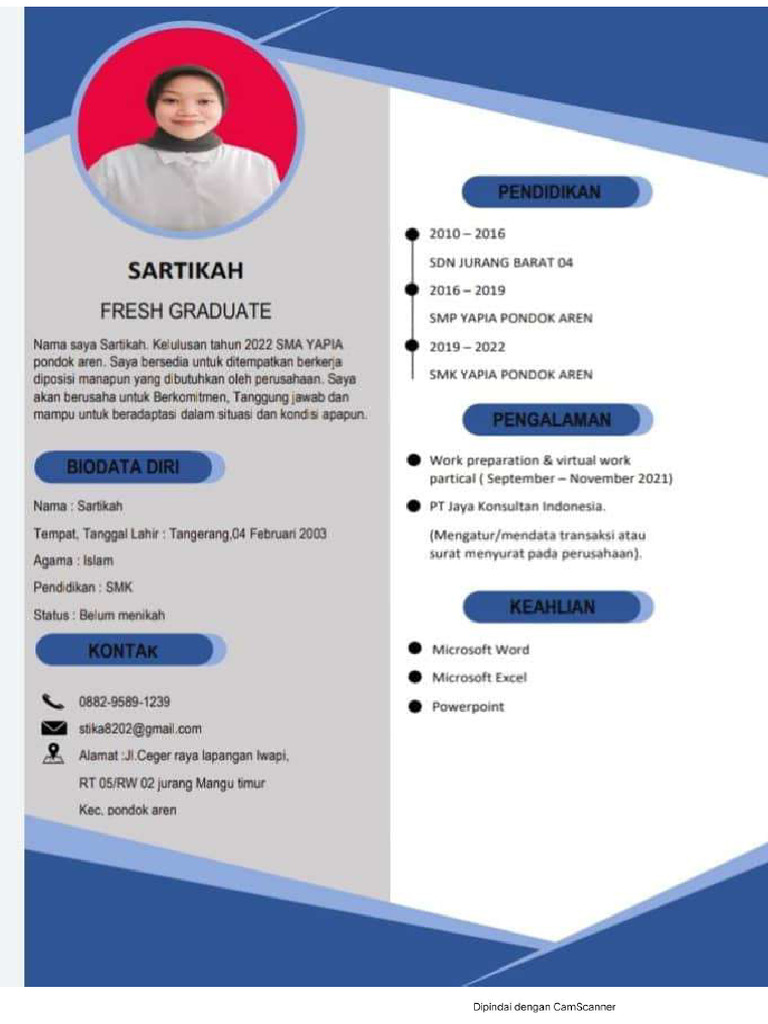 Berkas Lamaran Kerja Sartikaaa - Compressed | PDF