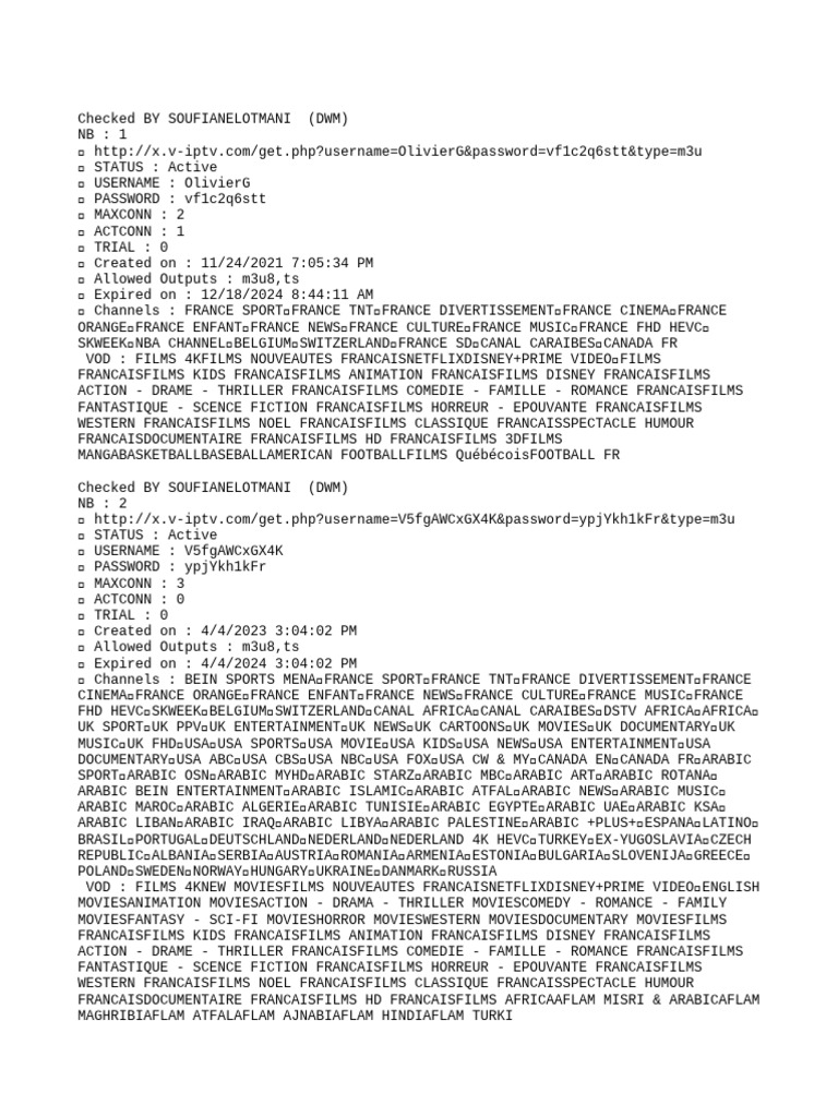 291 M3u Xtream by Soufian | PDF | Fox Broadcasting Company | Nbc