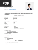 Resume Working Student Jollibee | PDF | Teachers | Learning