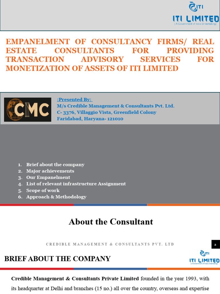 Final Presentation ITI - 25.01.2024 | PDF | Consultant | Request For Proposal