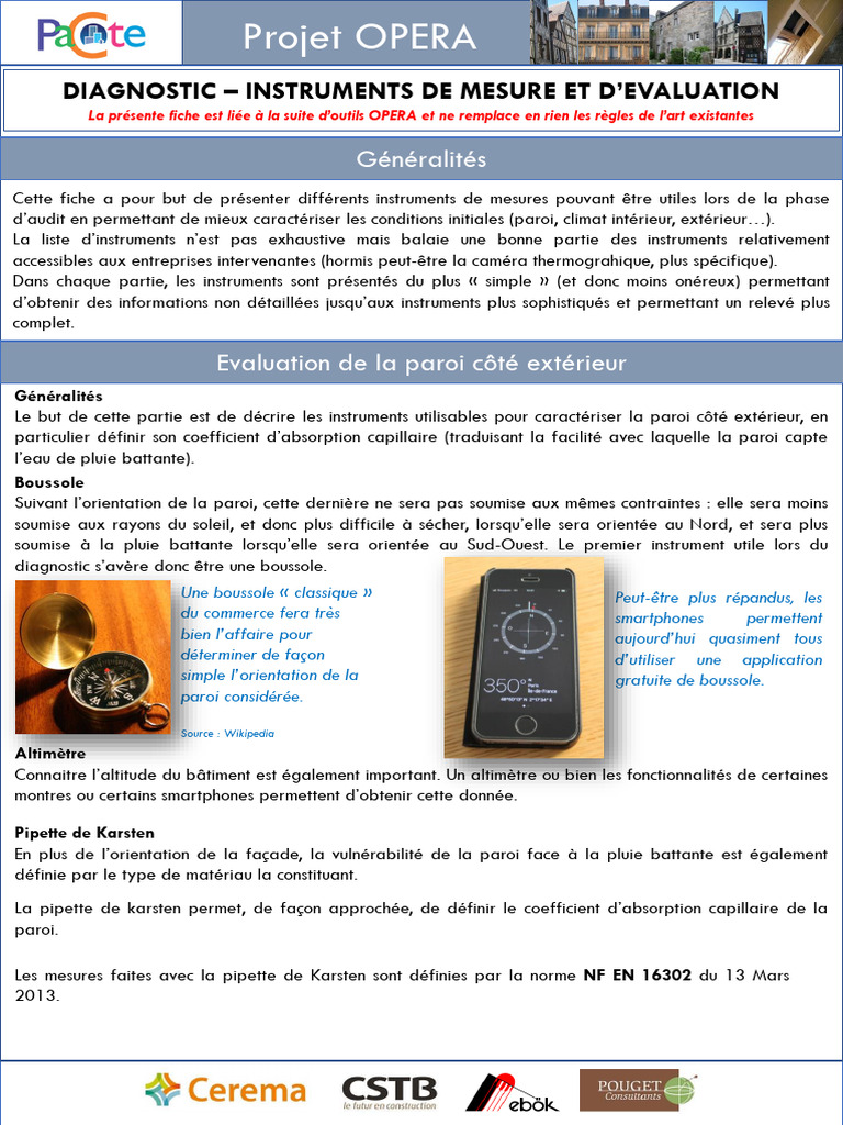 Instruments d'évaluation des parois extérieures | PDF | Dioxyde de ...