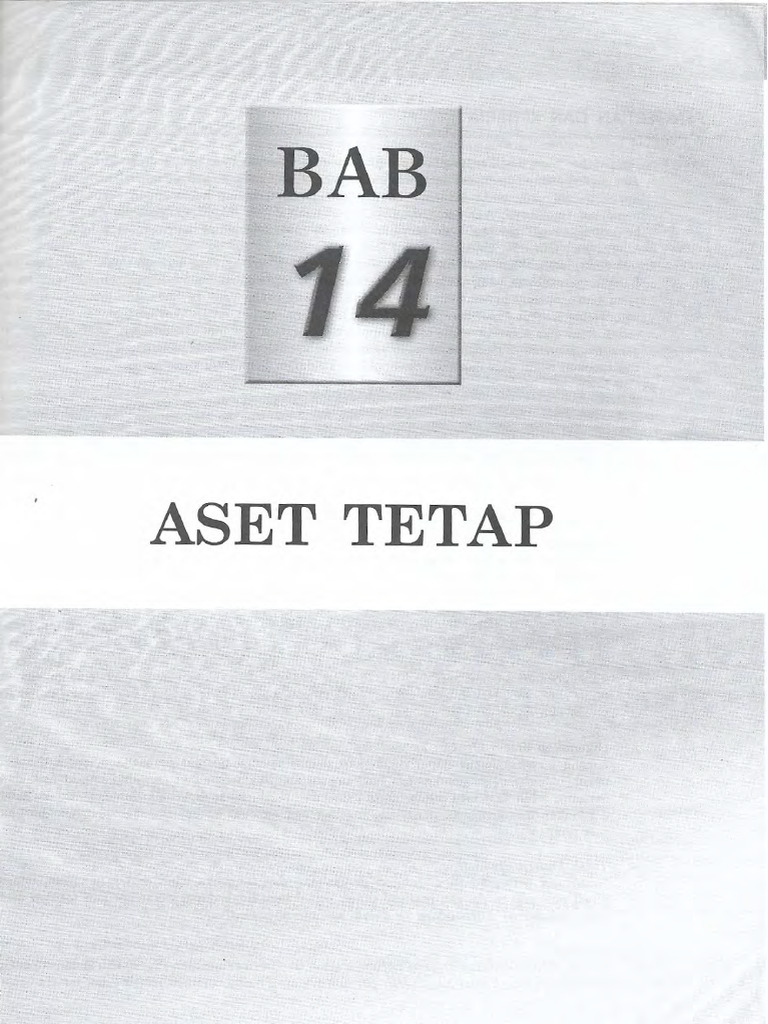 BAB 14 - Aset Tetap | PDF
