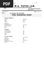 Peripheral Blood Smear Report Sample | PDF