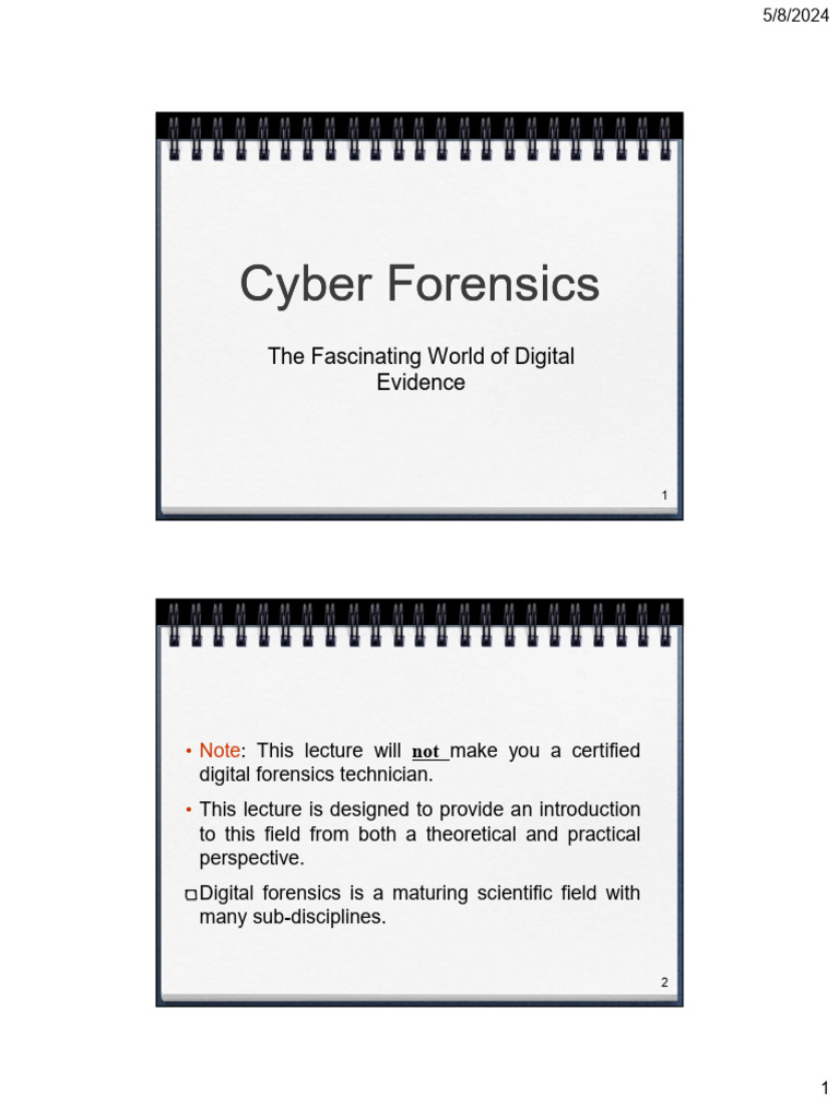 CF (1) | PDF | Computer Forensics | Computer Network