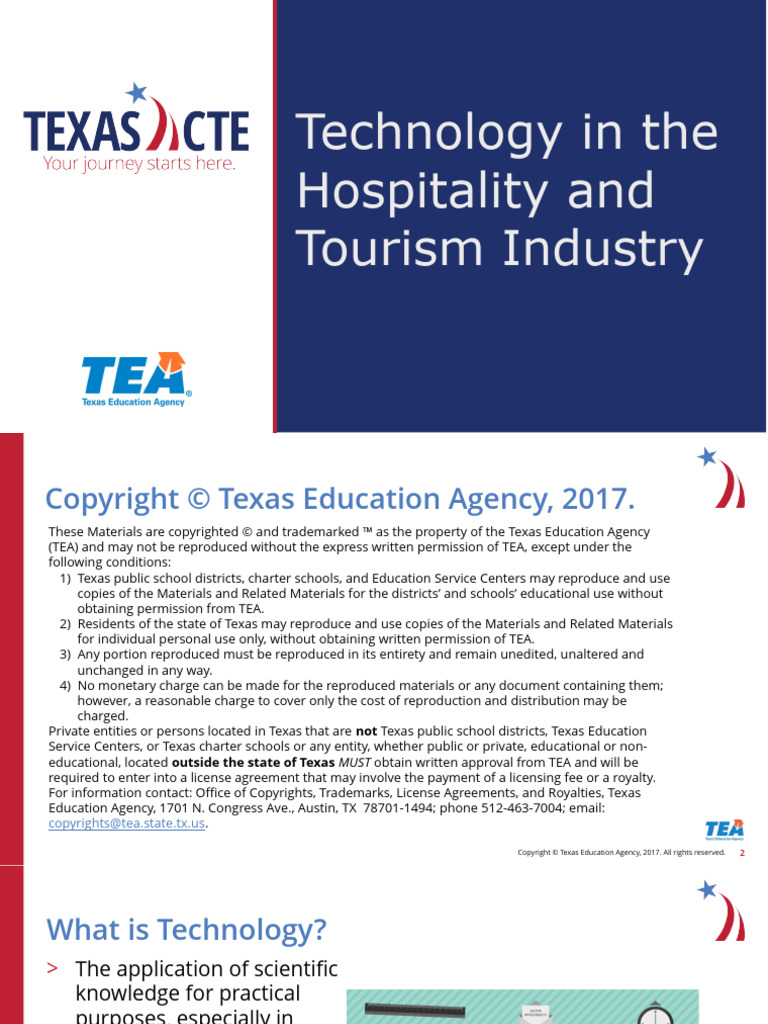 Technology in The Hospitality and Tourism Industry | PDF | Point Of Sale