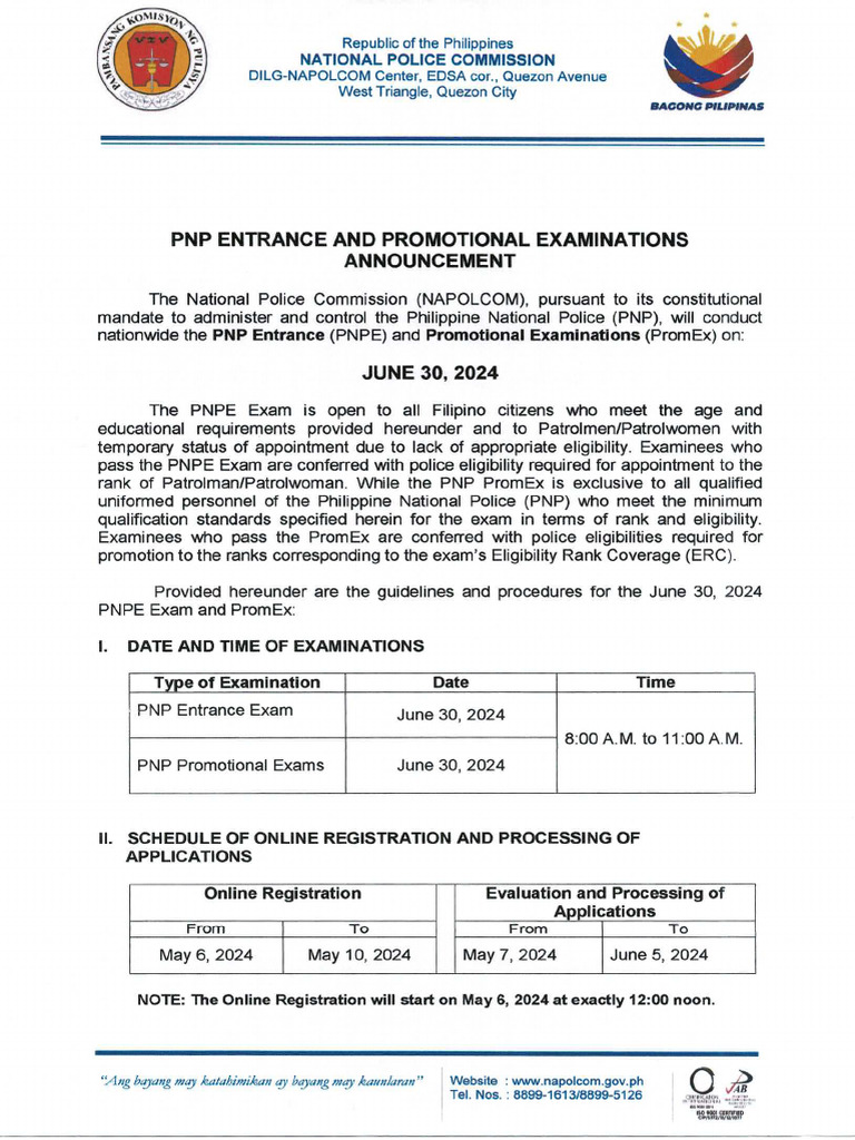 Napolcom Reviewer 2024 | PDF