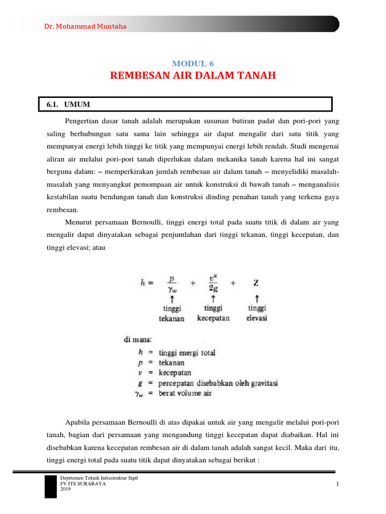 Modul 6 Rembesan | PDF