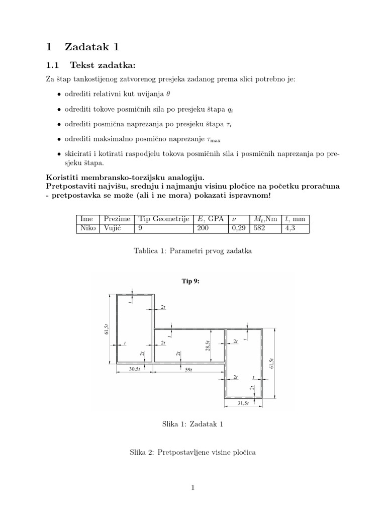 1 Zadatak 1: 1.1 Tekst Zadatka | PDF