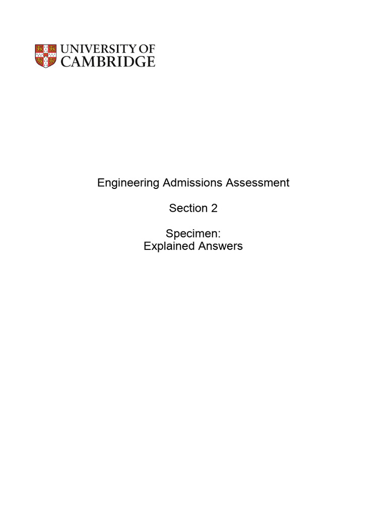 ENGAA 2020 Section 2 Solutions | PDF | Waves | Force