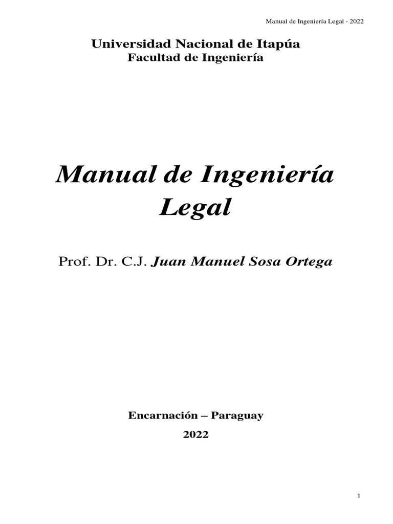 Manual de Ingenieria Legal - 2022 OK | PDF | Sociedad de ...