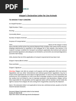 IATA Live Animals Acceptance Checklist | PDF | Transport | Business