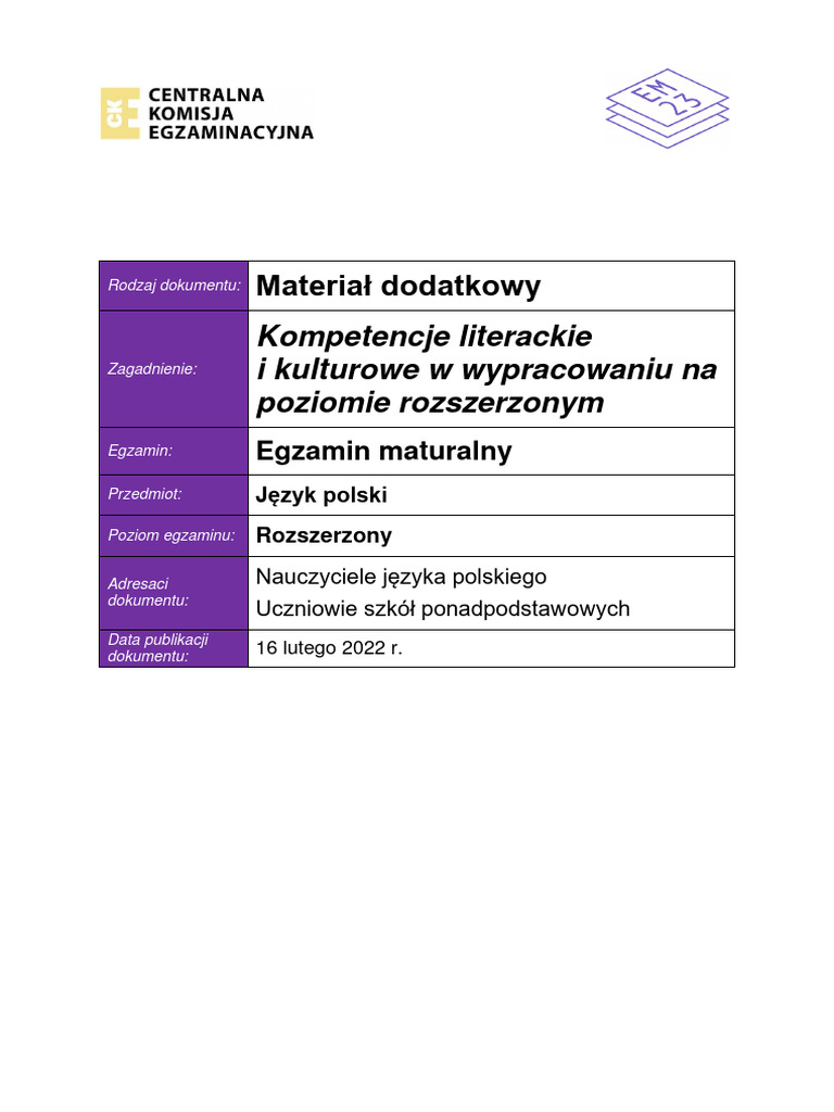Materiały Dodatkowe 3 - KLiK W Wypracowaniu Na PR | PDF