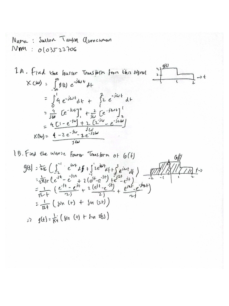 Fourier Transform | PDF