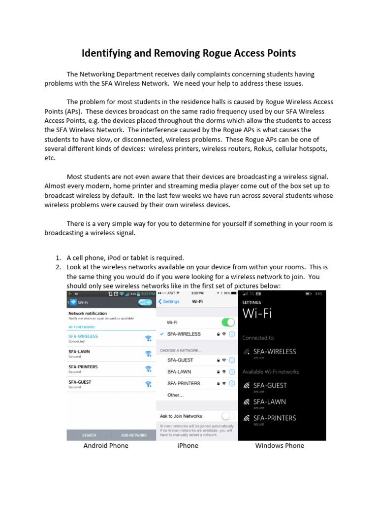 Finding Rogue Access Points | PDF | Wireless Access Point | Service Industries