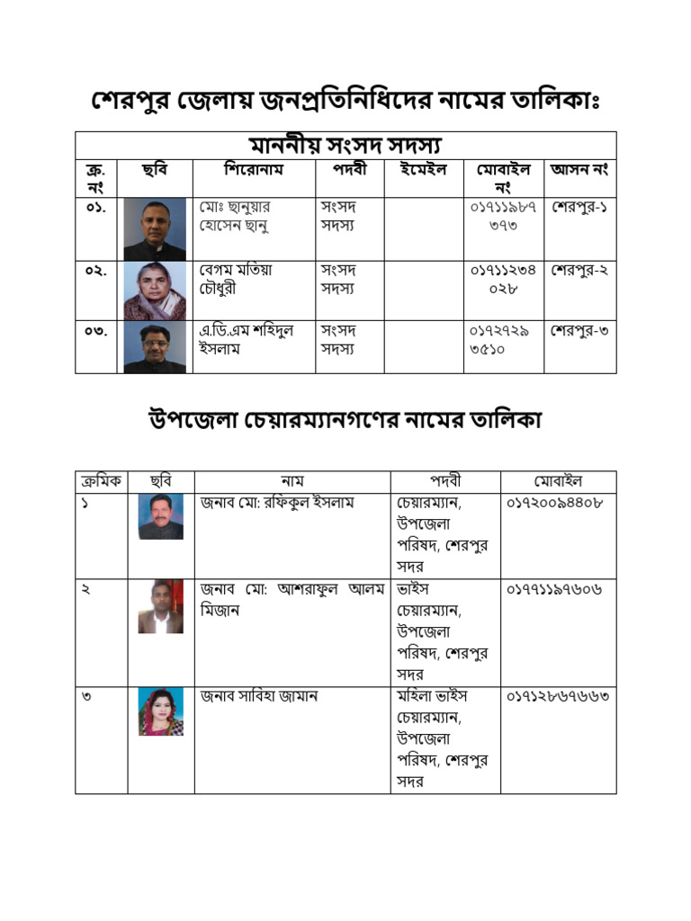 Serpur Dist Paurasava Meyor List | PDF