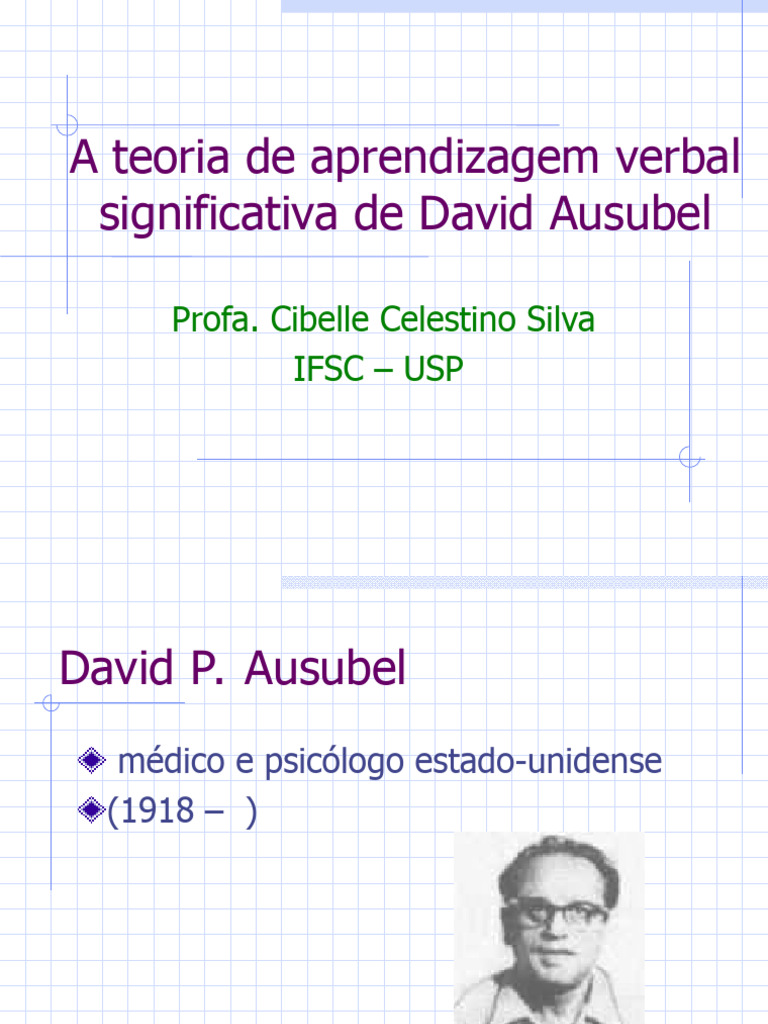 Ausubel | PDF | Aprendizado | Cognição