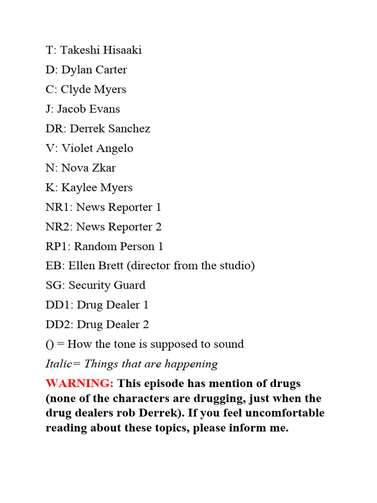 Episode 2 Script (Remake) | PDF