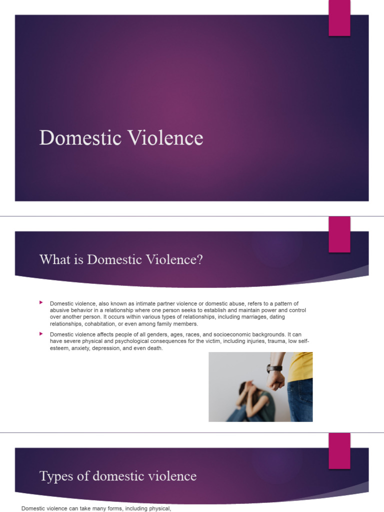 Domestic Violence | PDF | Domestic Violence | Psychological Abuse