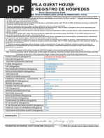 Ficha de Registro de Hóspedes FNRH | PDF