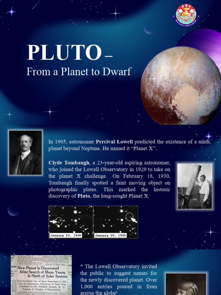 Pluto: From Planet to Dwarf Planet | PDF | Pluto | Planets