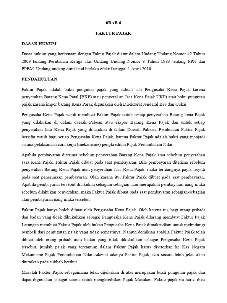 Panduan Lengkap Faktur Pajak PPN | PDF