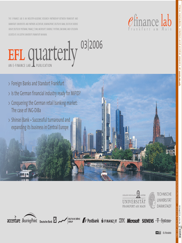 Is The German Financial Industry | PDF | Banks | Ing Group