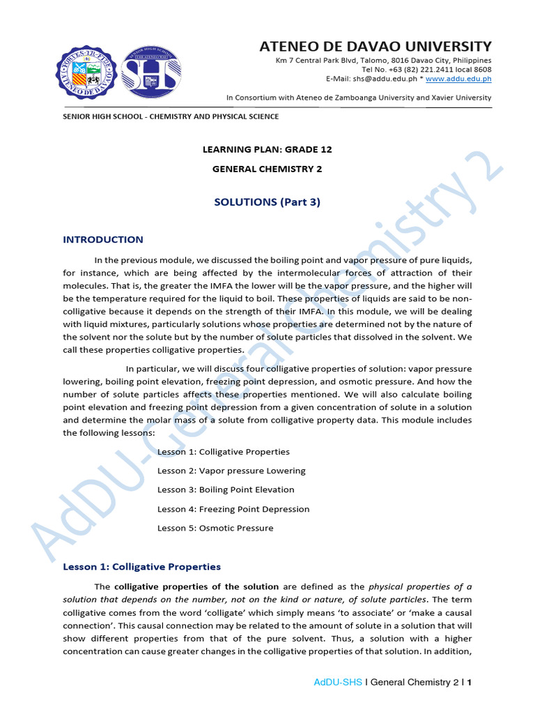 LC9 - Solutions (Part 3) - AY2023-24 | Download Free PDF | Solvation ...
