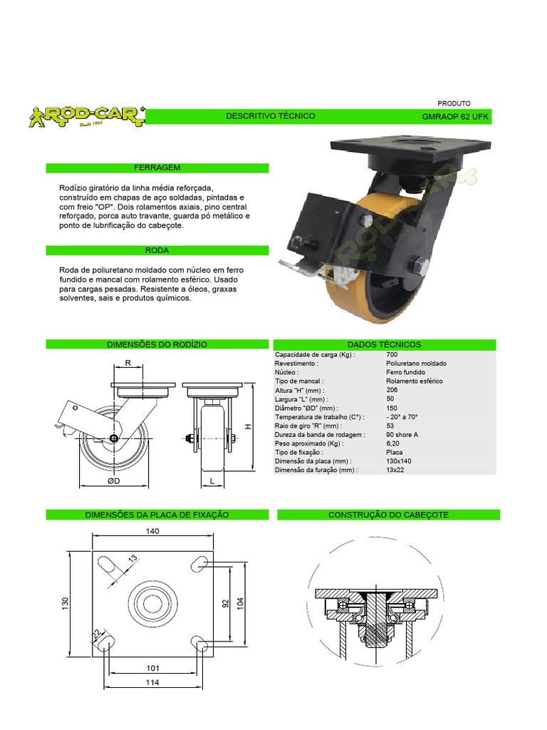 Descritivo Técnico Gmraop 62 Ufk | PDF | Poliuretano | Materiais