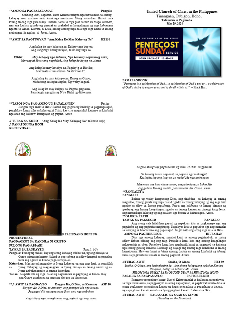 May 19, 2024 Talamdan Sa Pagsimba | PDF