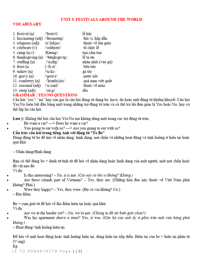 Unit 9 Global 7 GV | PDF