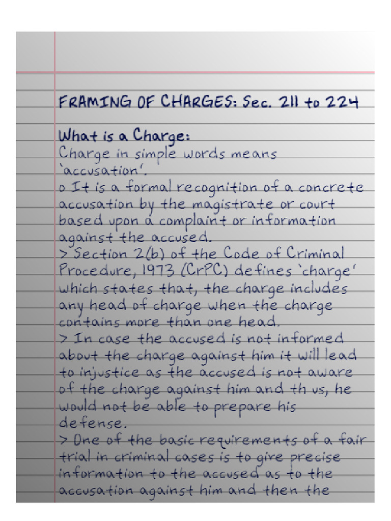 CRPC Charges | PDF