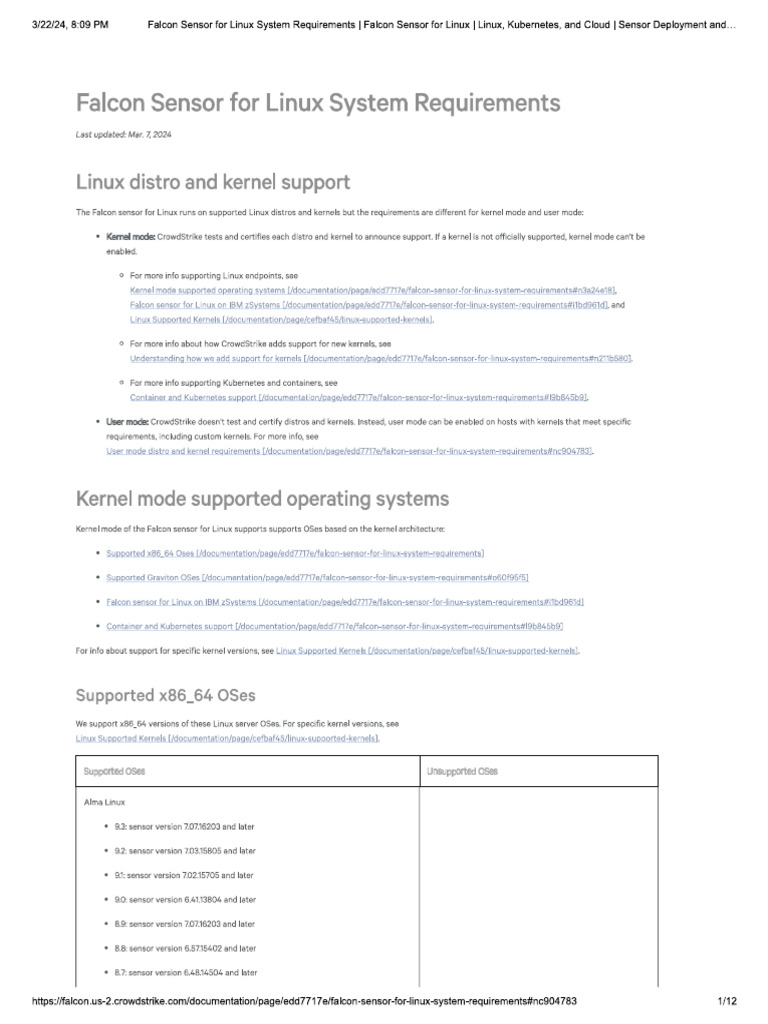 CrowdStrike Kernel Mode Support | PDF